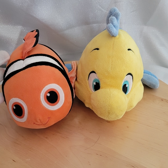 Disney | Toys | Disney Store Little Mermaid Flounder Yellow Fish Plush ...